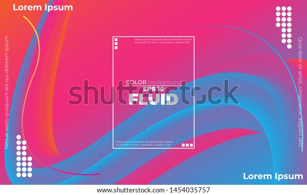 Abstract Fluid Color Pattern Neon Color Stock Vector (Royalty Free ...
