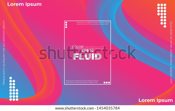 Abstract Fluid Color Pattern Neon Color Stock Vector (Royalty Free ...