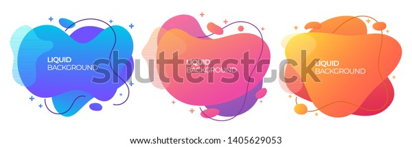 Abstract Fluid Liquid Line Shape Background Stock Vector (Royalty Free ...