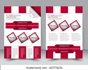 Vector Flyer Template Design Front Page Stock Vector (Royalty Free ...