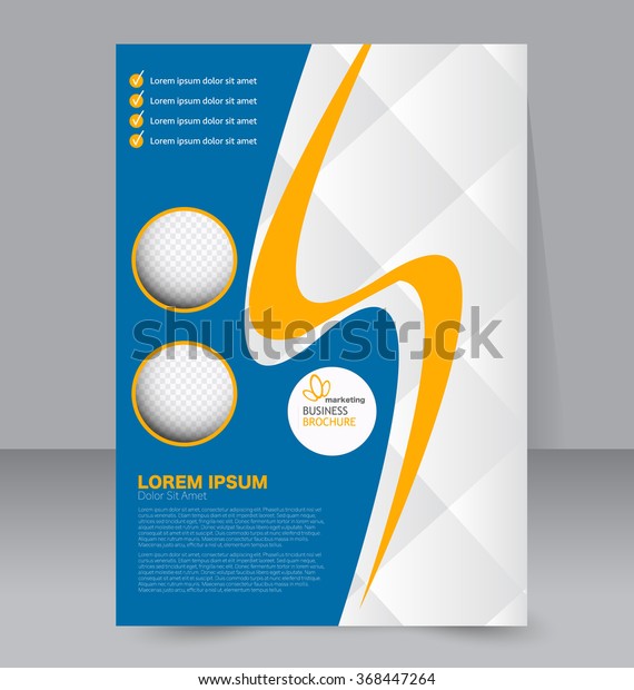 Abstract Flyer Design Background Brochure Template Stock Vector ...