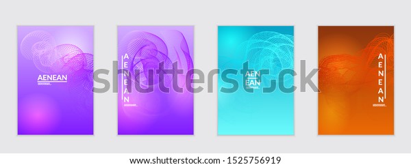 Abstract Flyer Templates Curvy Lines On Stock Vector (Royalty Free ...