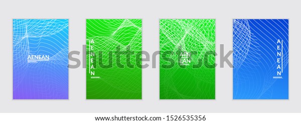 Abstract Flyer Templates Curvy Lines On Stock Vector (Royalty Free ...