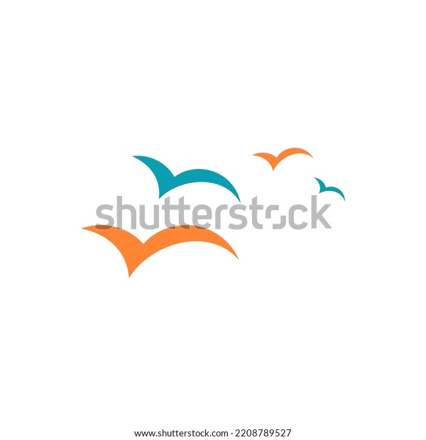 Abstract Flying Birds Vector Stock Illustration Stock Vector (Royalty ...