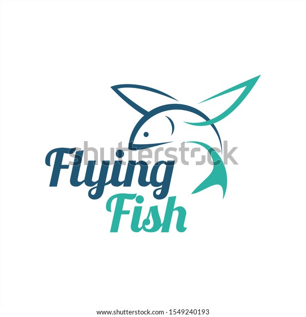 Abstract Flying Fish Logo Design Vector Stock Vector (Royalty Free ...
