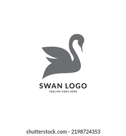 Abstract Flying Swan Logo Vector Template Stock Vector (Royalty Free ...