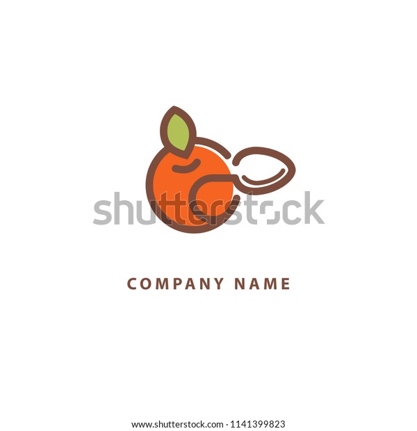 Abstract Food Logo Icon Vector Design Stock Vector (Royalty Free ...