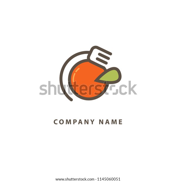 Abstract Food Logo Icon Vector Design Stock Vector (Royalty Free ...