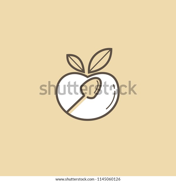 Abstract Food Logo Icon Vector Design Stock Vector (Royalty Free ...