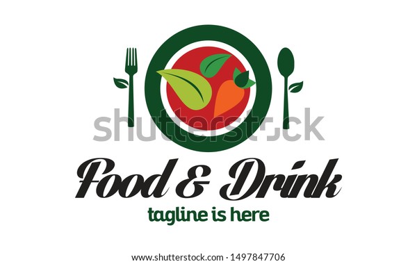 Abstract Food Logo Icon Vector Design Stock Vector (Royalty Free ...