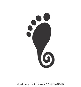 Abstract Footprint Vector Logo Footprint Logoright Stock Vector ...