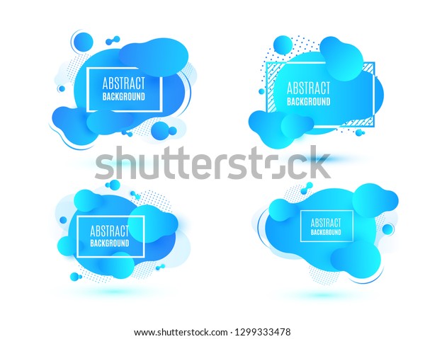 Abstract Form Fluid Liquid Design Isolated Stock Vector (Royalty Free ...