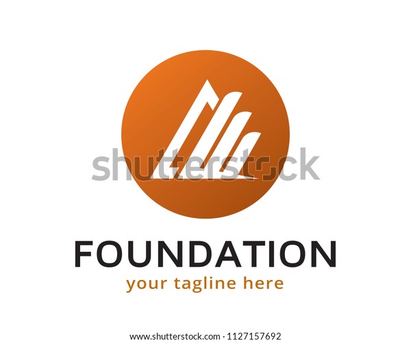 Abstract Foundation Logo Design Template Stock Vector (Royalty Free ...