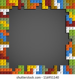 Abstract Frame Background Color Blocks Stock Vector (Royalty Free ...