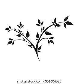 Abstract Frame Silhouette Young Tree Stock Vector (Royalty Free) 351604625