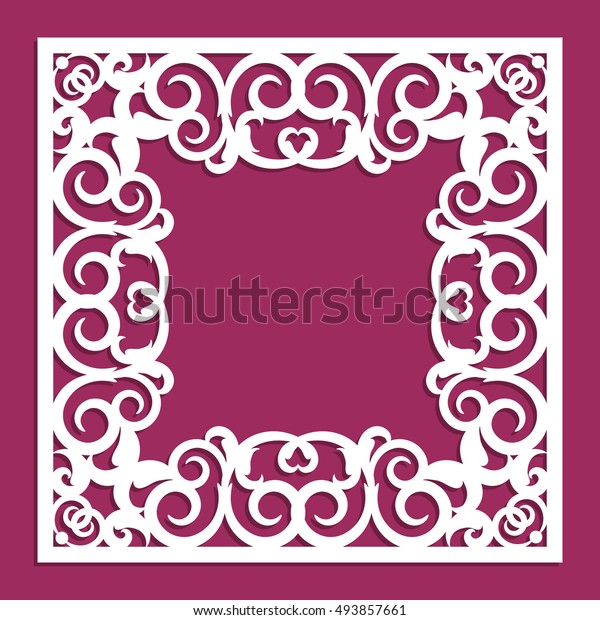 Abstract Frame Swirls Vector Ornament Vintage Stock Vector (Royalty ...