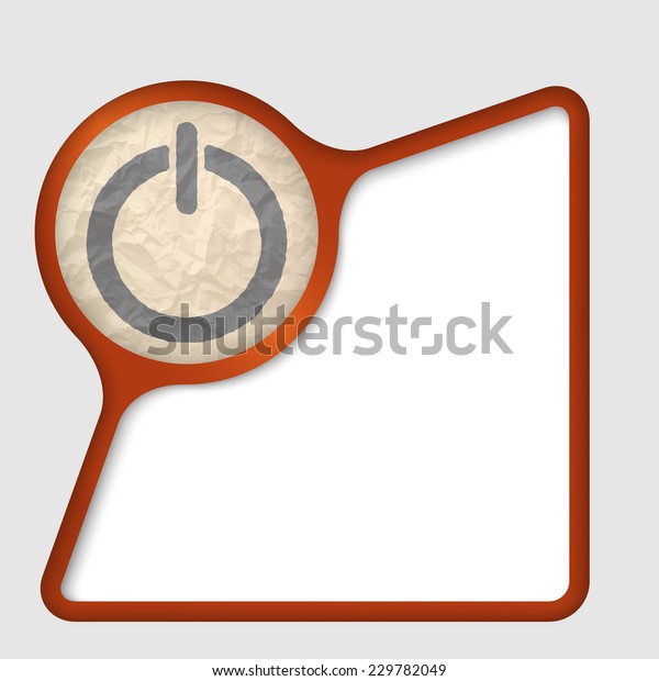 Abstract Frame Texture Crumpled Paper Power Stock Vector (Royalty Free ...