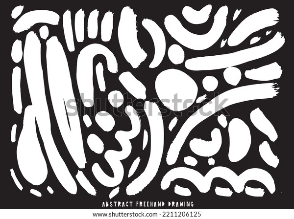 Abstract Freehand Drawing Cute Doodle Black Stock Vector (Royalty Free ...