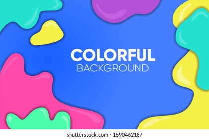 Abstract Funny Background Liquid Colorful Stock Vector (Royalty Free ...