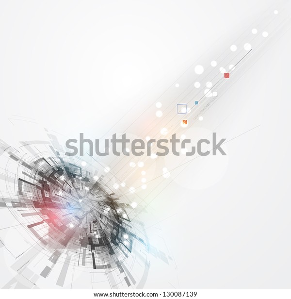 Abstract Futuristic Fade Computer Technology Business Stock Vector ...