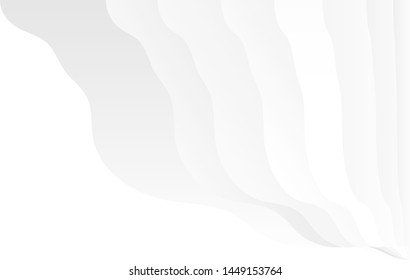 Abstract Futuristic Gradient White Background Stock Vector (Royalty ...