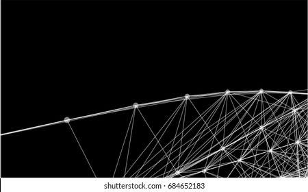 Monochrome Digital Polygonal Ocean Waves Texture Stock Vector (Royalty ...