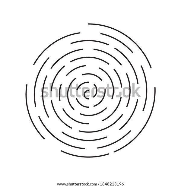 Abstract Futuristic Maze Spiral Vector Isolated Stock Vector (Royalty ...