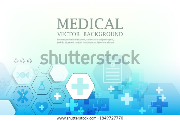 Abstract Futuristic Modern Medical Wallpaper Vector Stock Vector ...