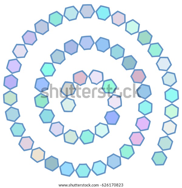 Abstract Futuristic Spiral Maze Pattern Template Stock Vector (Royalty ...