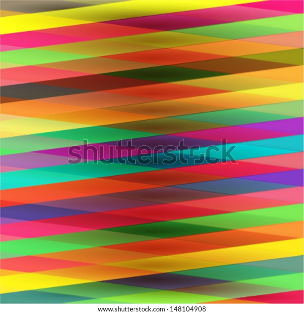 Abstract Futuristic Transparent Background Vibrant Striped Stock Vector ...