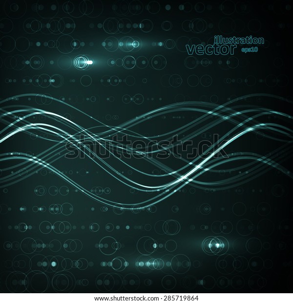 Abstract Futuristic Vector Background Dark Art Stock Vector (Royalty ...