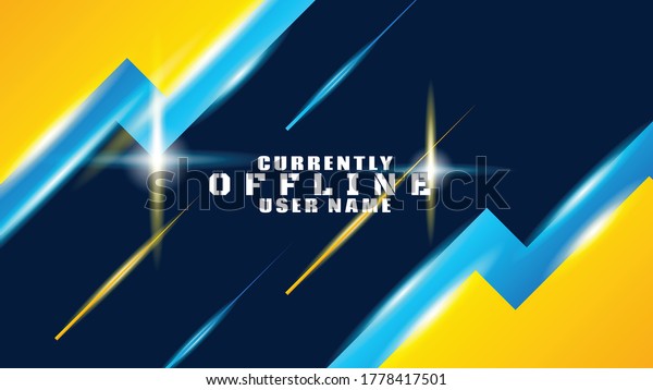Abstract Gaming Backgroundgaming Offline Banner 10 Stock Vector ...