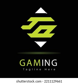 Abstract Gaming Logo Design Concept Letter Stock Vector (Royalty Free ...
