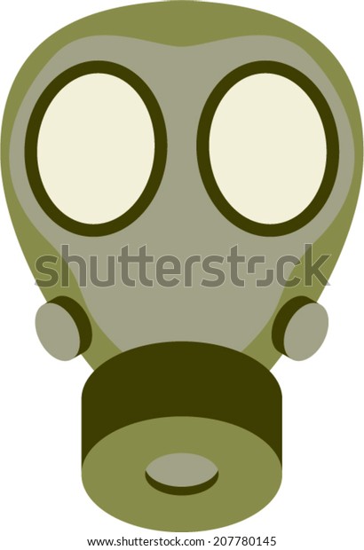Abstract Gas Mask Vector Illustration Stock Vector (Royalty Free ...