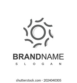 Abstract Gear Logo Design Template Stock Vector (Royalty Free ...