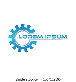 Abstract Gear Logo Vector Blue Grey Stock Vector (Royalty Free ...