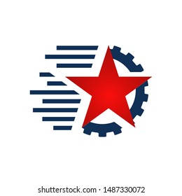 Abstract Gear Star Logo Vector Icon Stock Vector (Royalty Free ...