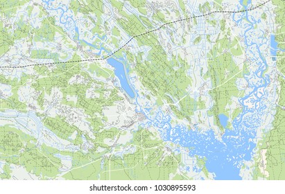 Abstract Geographical Map Chernobyl Ukraine Color Stock Vector (Royalty ...