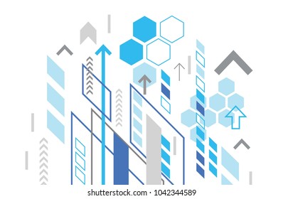Abstract Geometric Arrow Vector Illustration Background Stock Vector ...