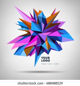 Abstract Geometric Asymmetric Form Design Vector Stock Vector (Royalty ...