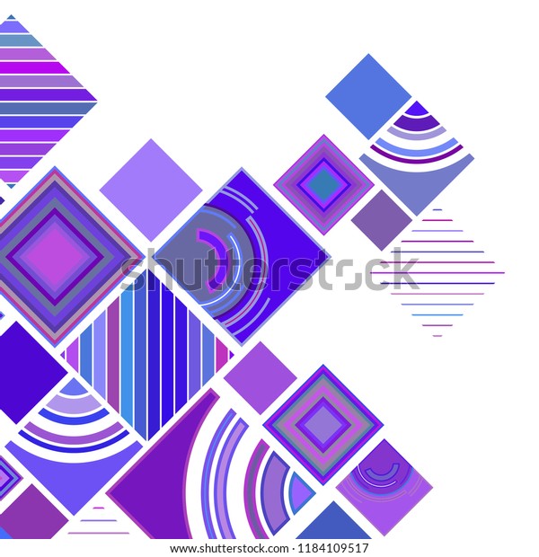 Abstract Geometric Background Abstract Colored Rhombuses Stock Vector ...