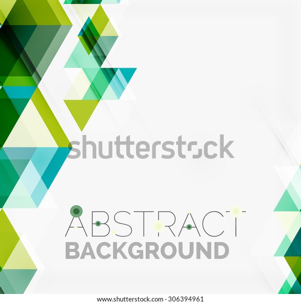 Abstract Geometric Background Modern Overlapping Triangles Stock Vector ...