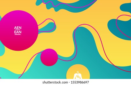 Abstract Geometric Background Vanishing Waves Modern Stock Vector ...