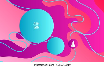 Abstract Geometric Background Vanishing Waves Modern Stock Vector ...