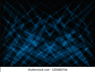 Abstract Geometric Blue Black Background Vector Stock Vector (Royalty ...