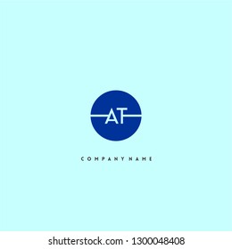 Abstract Geometric Blue Circle Logo Letter Stock Vector (Royalty Free ...