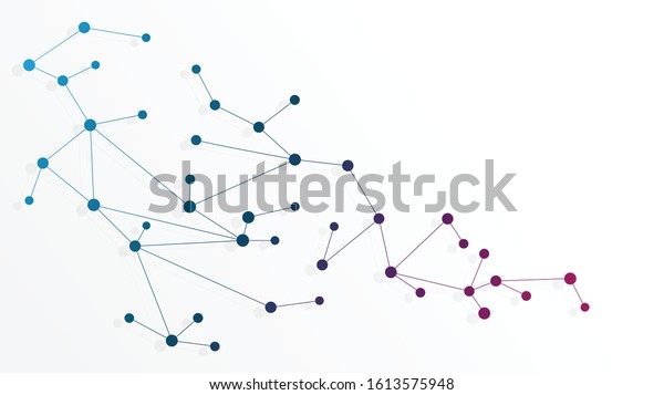Abstract Geometric Connect Lines Dotssimple Technology Stock Vector ...
