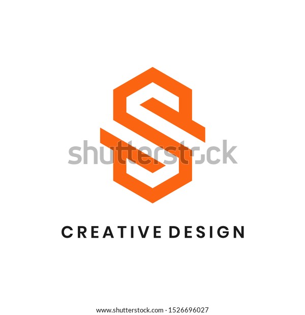 Abstract Geometric Letter S Logo Design Stock Vector (Royalty Free ...