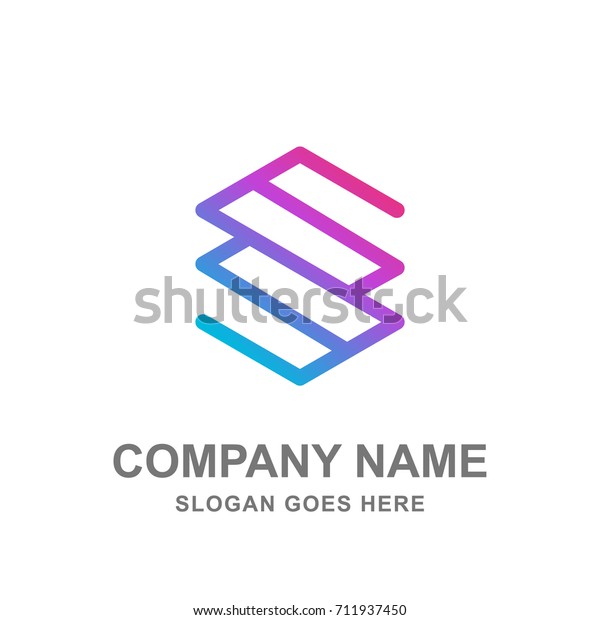 Abstract Geometric Letter S Logo Vector Stock Vector (Royalty Free ...