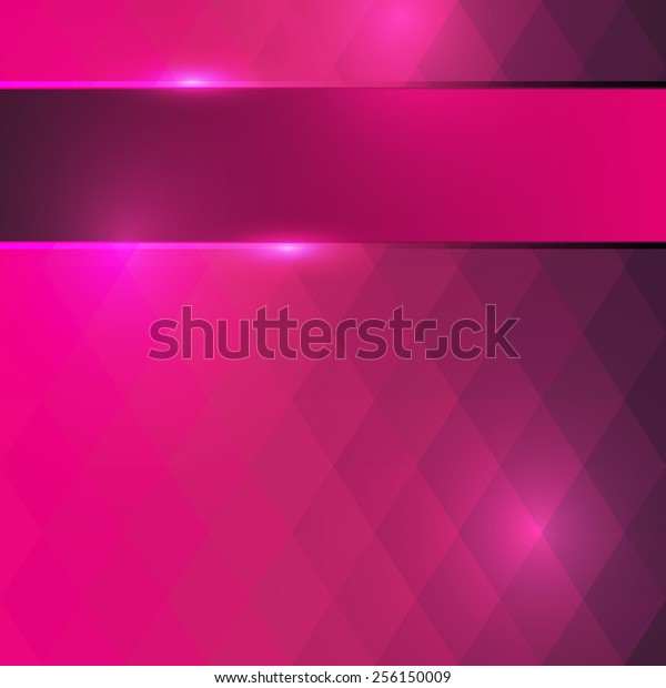 Abstract Geometric Magenta Background Rhombus Design Stock Vector ...